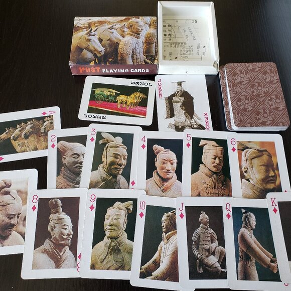 Vintage Playing Cards | Games | Vintage Chinese Terracotta Army Qin Shi ...